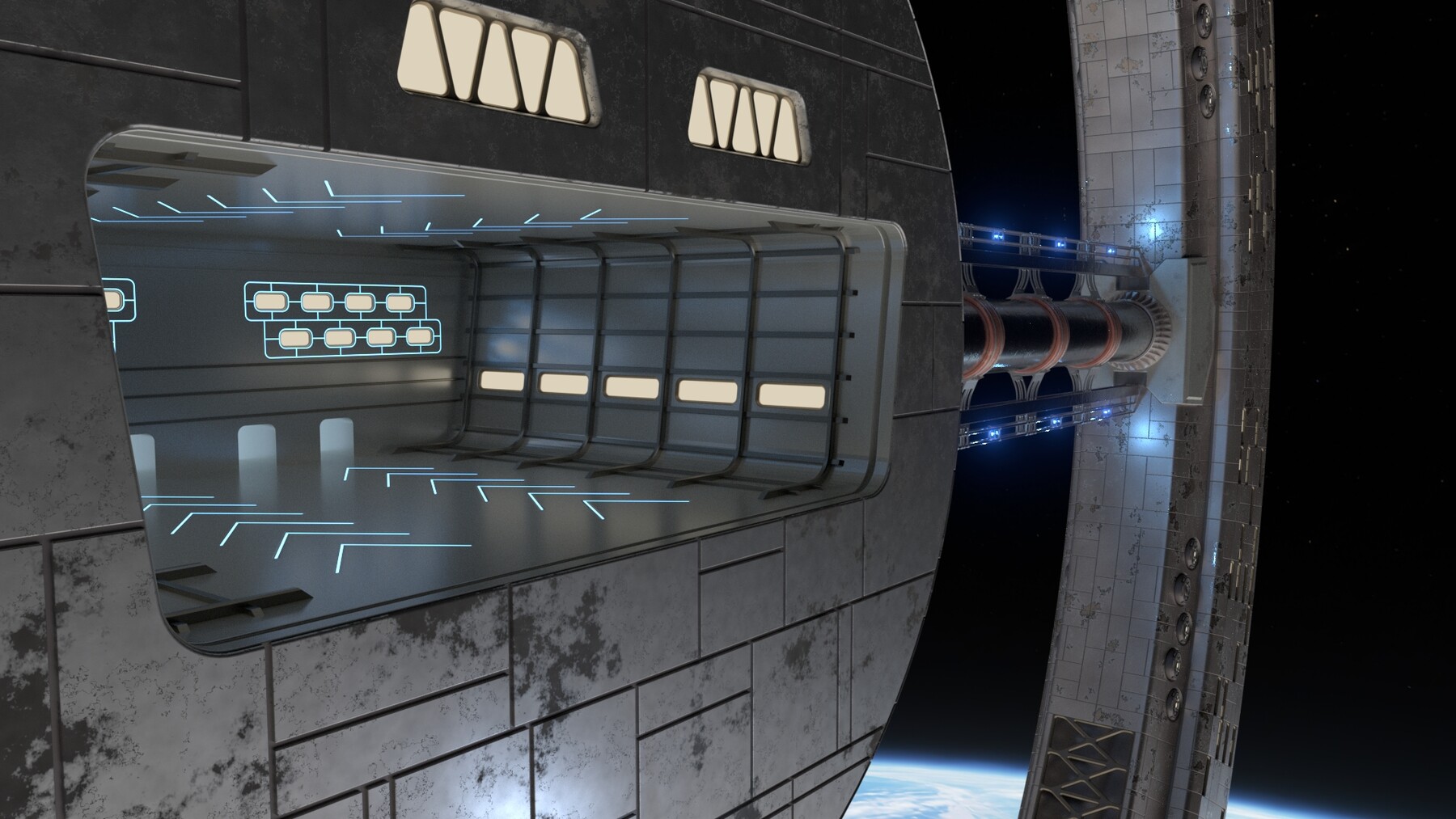 ArtStation - Mega Artificial Gravity Space Station | Resources