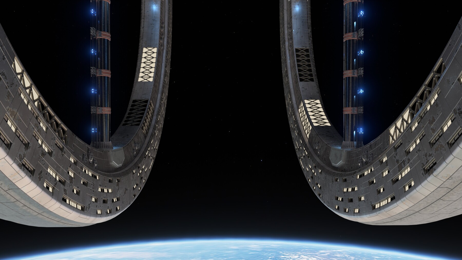 ArtStation - Mega Artificial Gravity Space Station | Resources