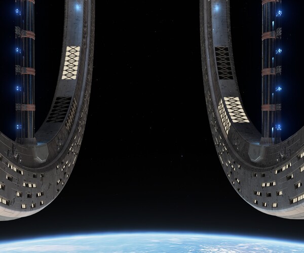ArtStation - Mega Artificial Gravity Space Station | Resources