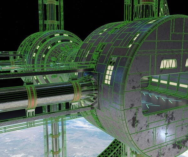 ArtStation - Mega Artificial Gravity Space Station | Resources ArtStation - Mega Artificial Gravity Space Station | Resources