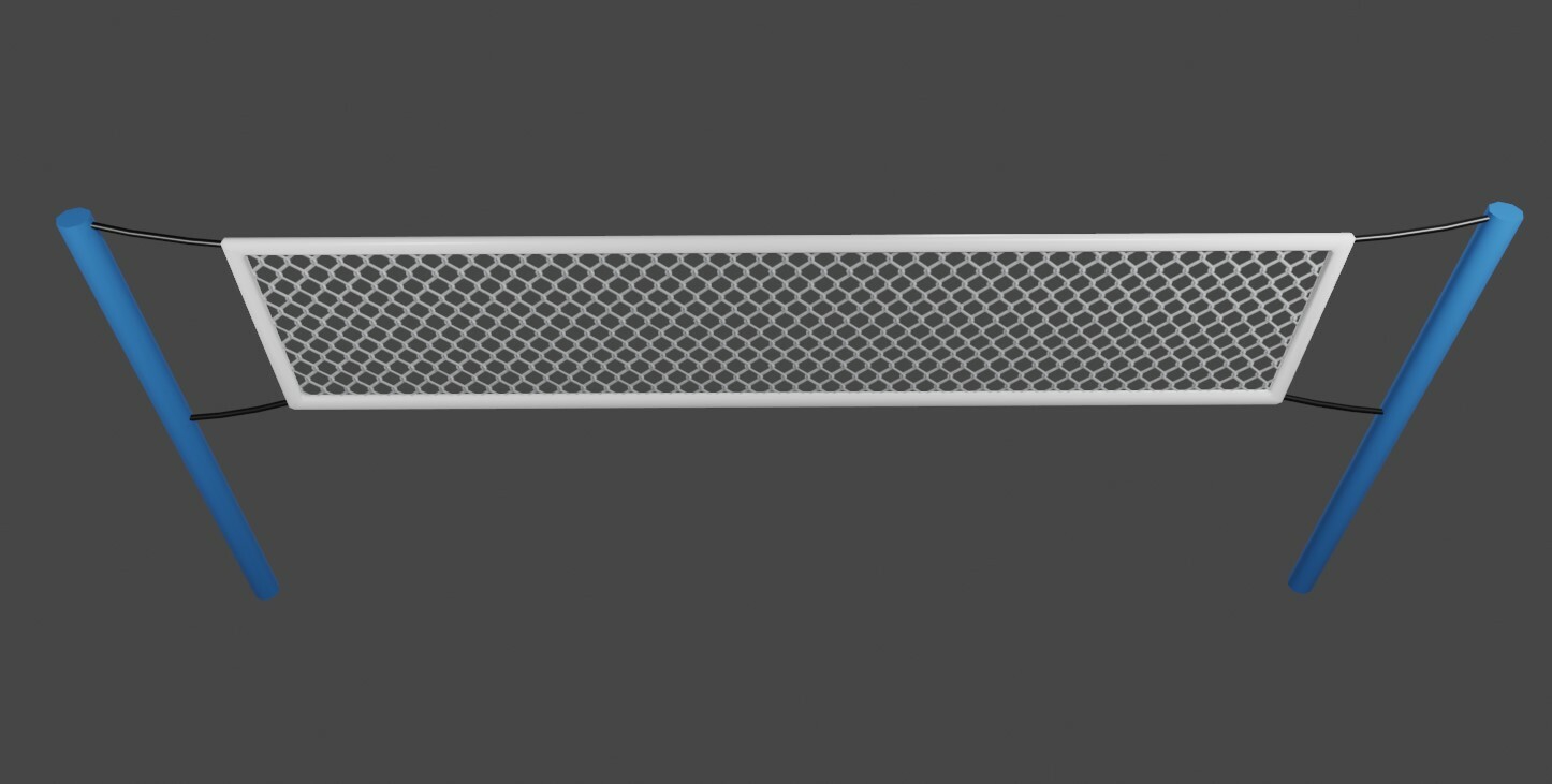 ArtStation - Volleyball Net - Rede de Volei Low-poly 3D model | Game Assets