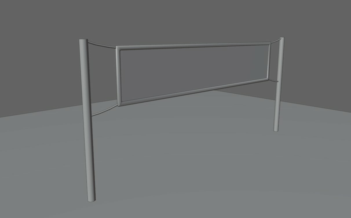 ArtStation - Volleyball Net - Rede de Volei Low-poly 3D model | Game Assets