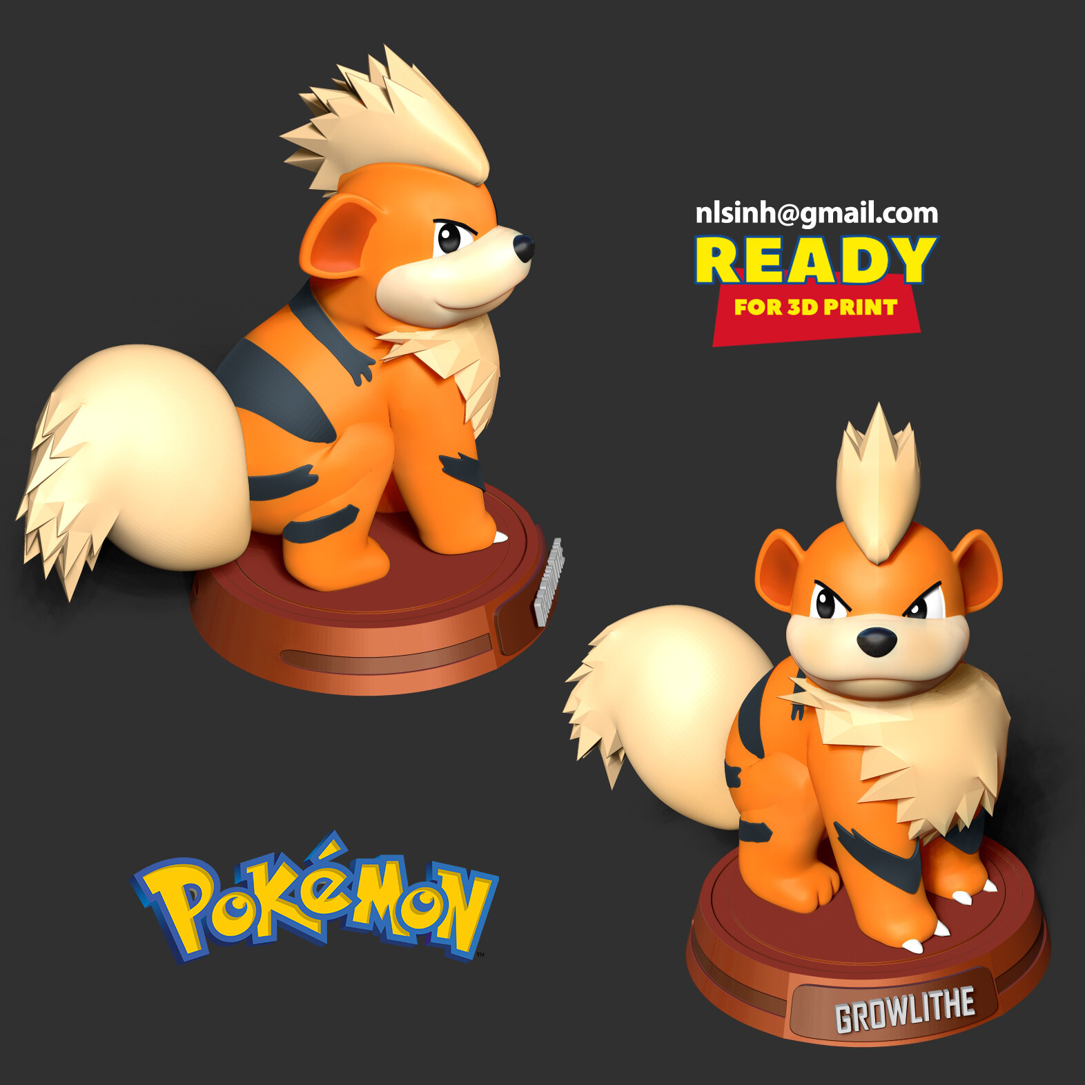 ArtStation - Growlithe - Pokemon Fanart | Resources