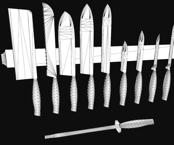 ArtStation - Kitchen Knife Set | Game Assets