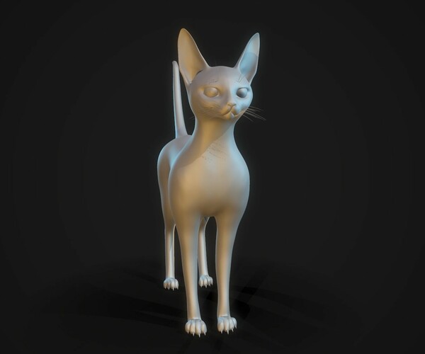 ArtStation - Base Mesh Cat Sfinx | Resources