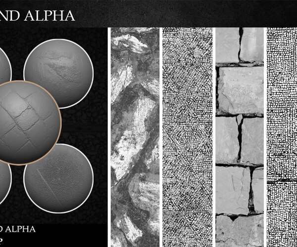ArtStation - 60 Ground Alpha-vol 2 | Brushes