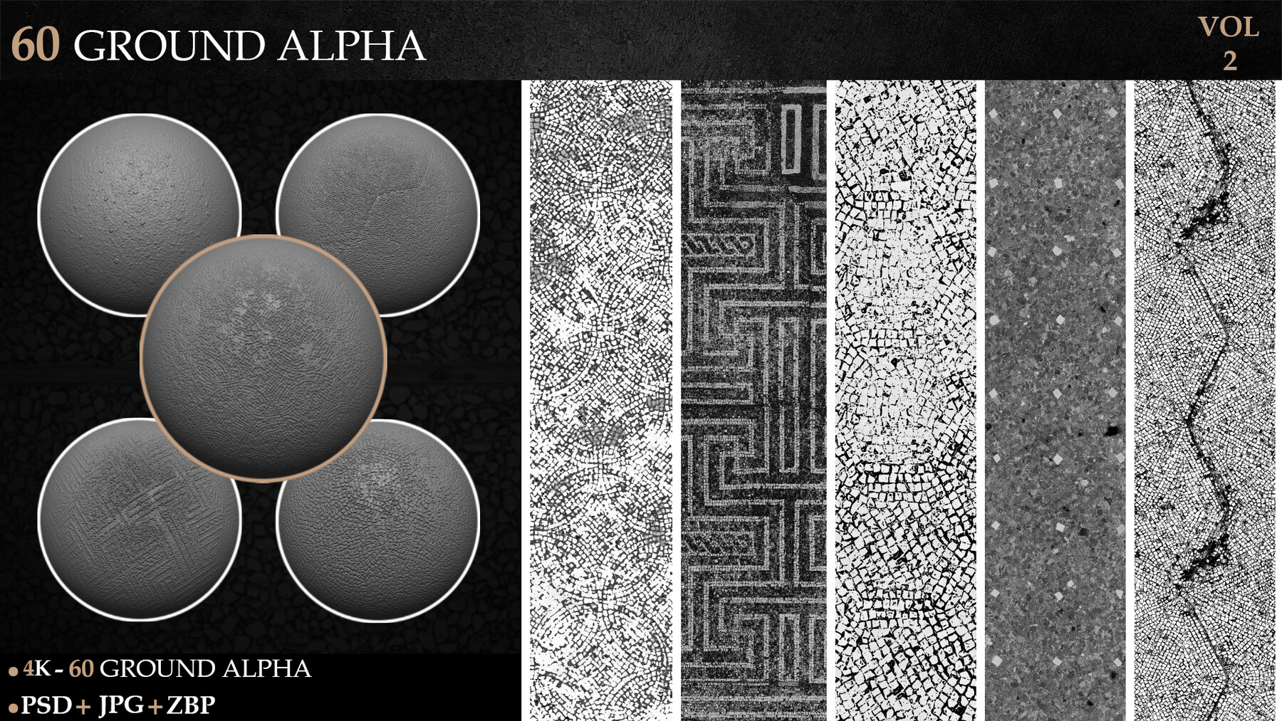 ArtStation - 60 Ground Alpha-vol 2 | Brushes