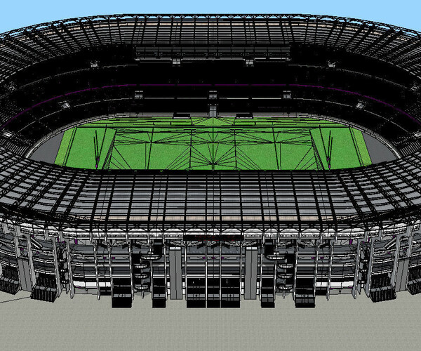 ArtStation - Fictional old stadium: National Rugby arena | Resources