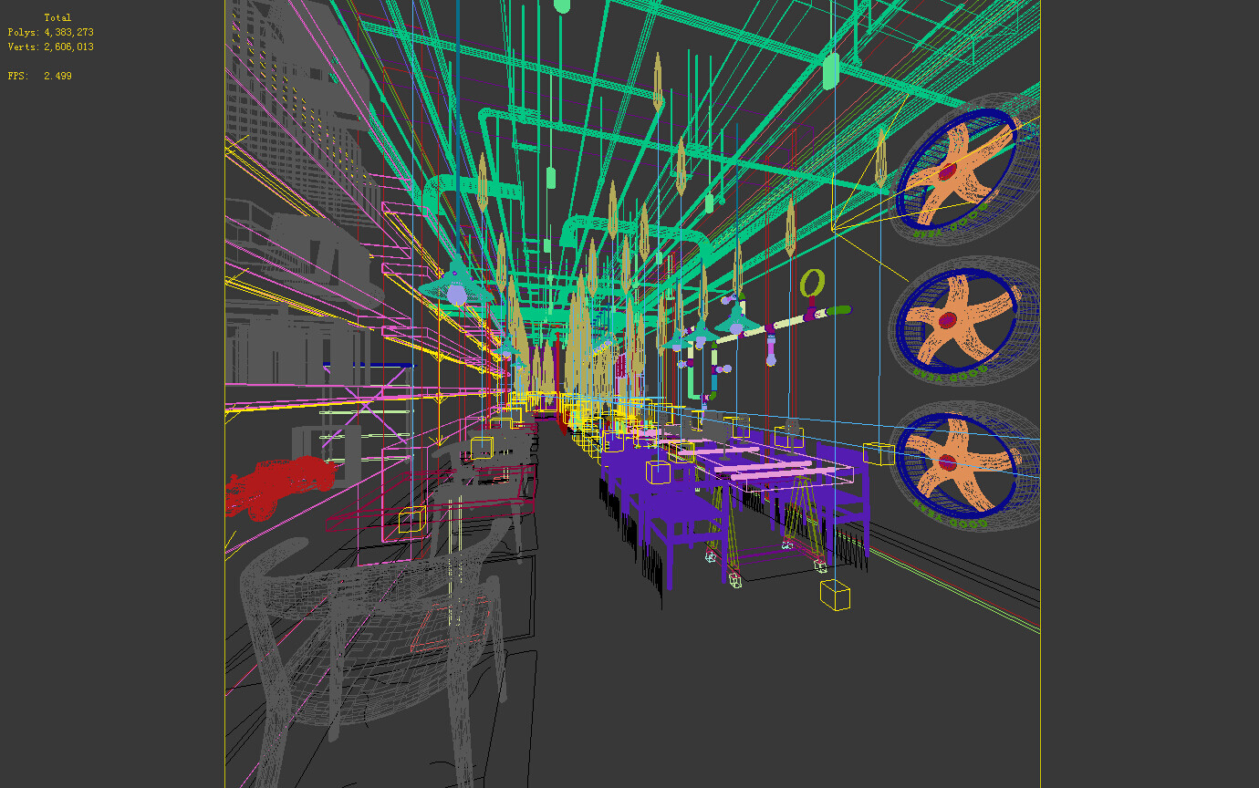 ArtStation - Industrial wind restaurant design 01 | Resources