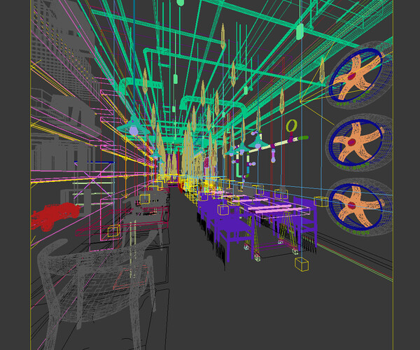 ArtStation - Industrial wind restaurant design 01 | Resources