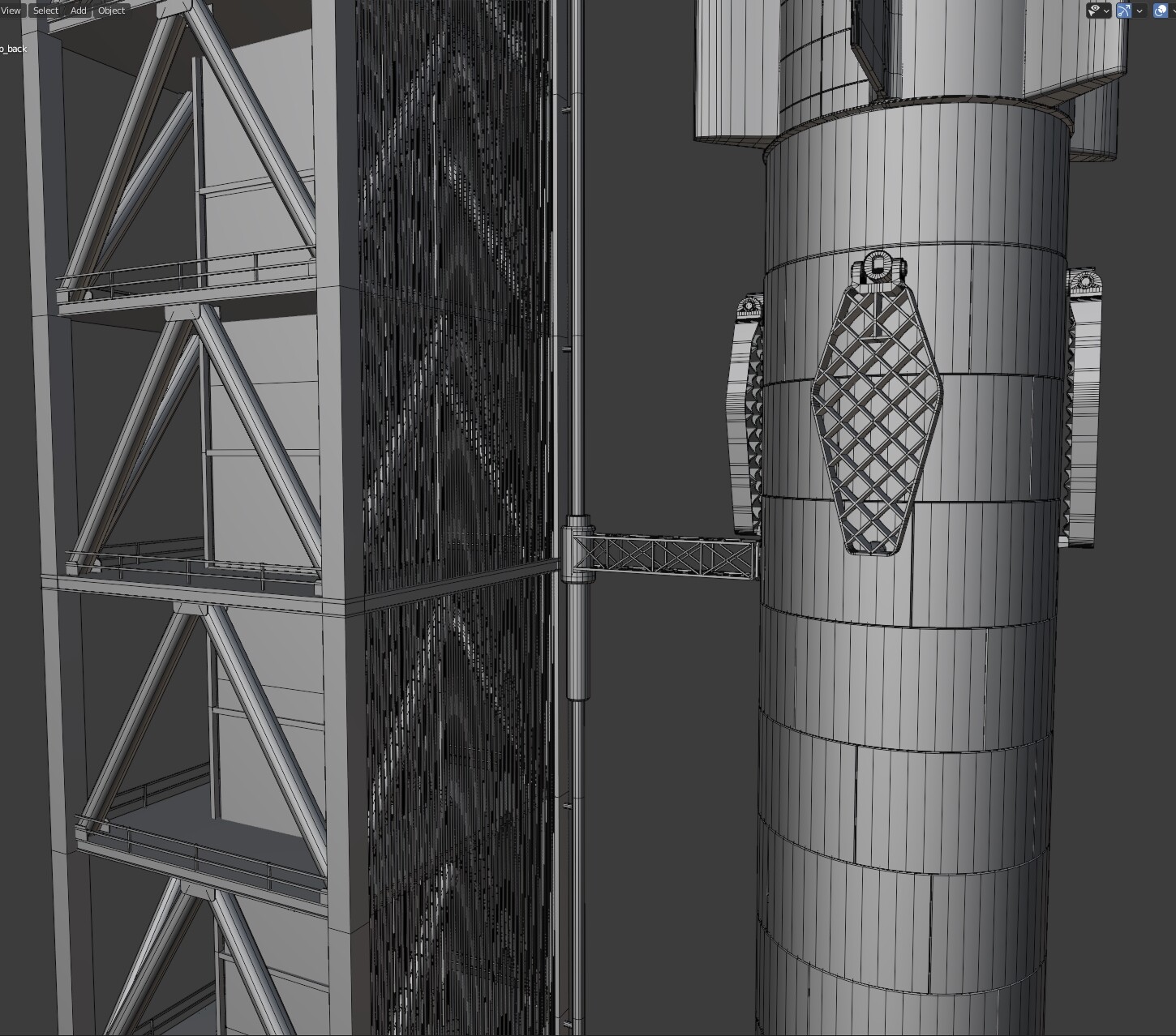 ArtStation - Starship Super Heavy and Tower | Game Assets