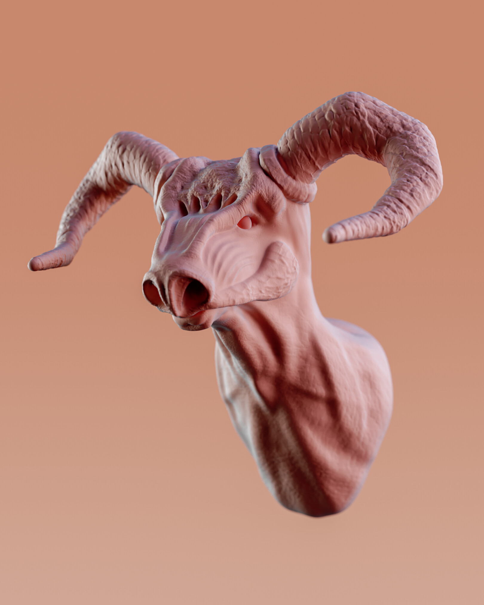 ArtStation - Monster Bull Head STL file (for 3D printing) | Resources