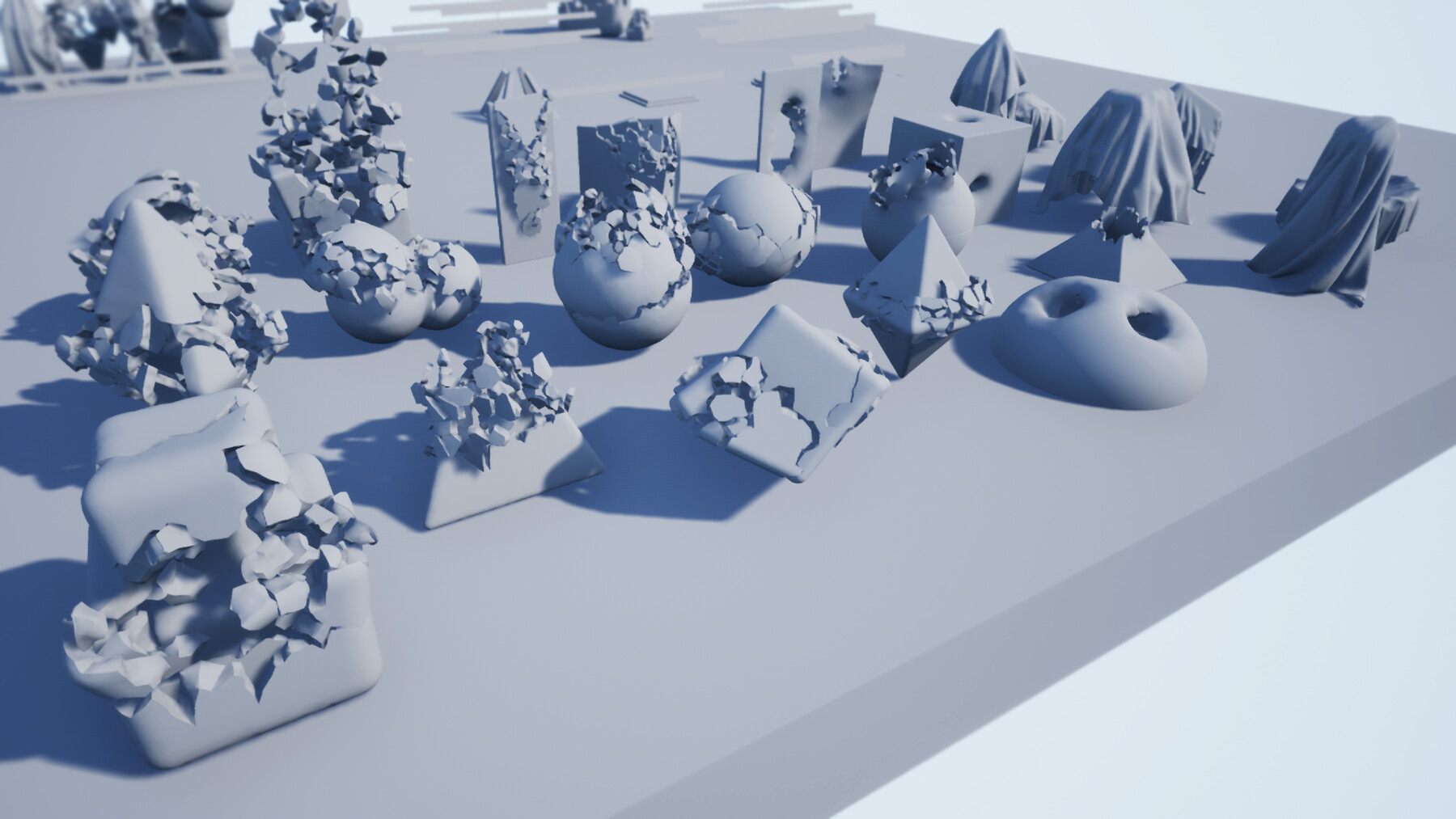 ArtStation - Deconstructed Sculptures | Game Assets