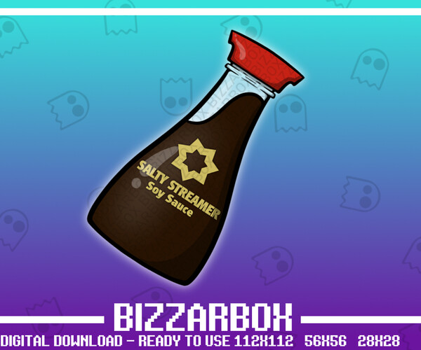 ArtStation - Twitch Emote: Salty Streamer Soy Sauce | Artworks