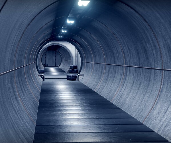Artstation Sci Fi Tunnel Blender Eevee Resources