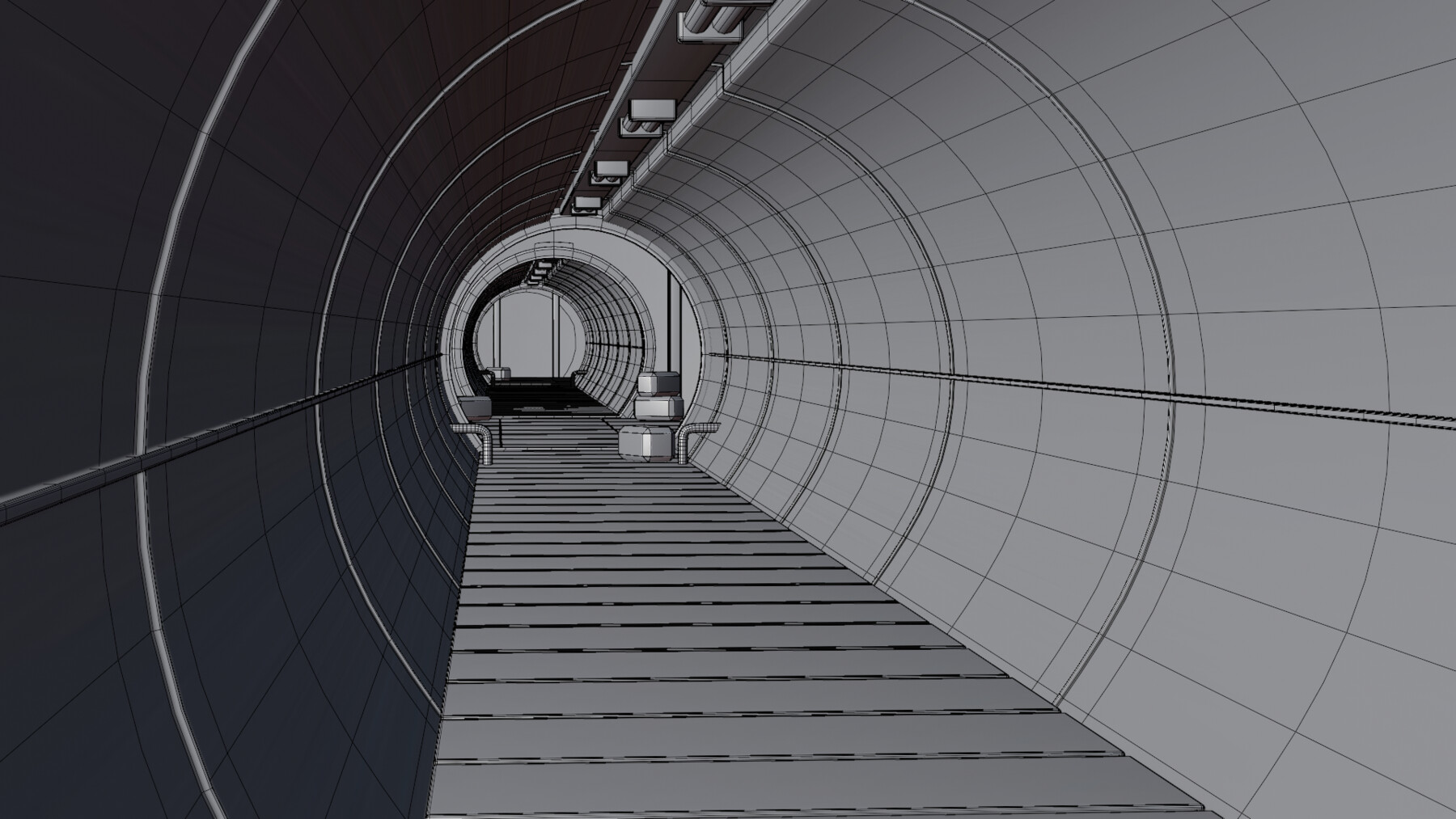 ArtStation - Sci-Fi Tunnel (Blender Eevee) | Resources