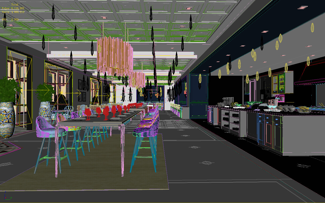 ArtStation - Restaurant teahouse cafe drinks clubhouse 100 | Resources