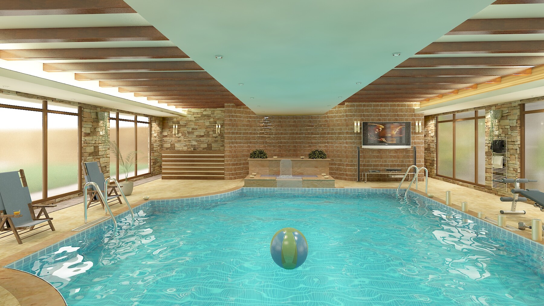 ArtStation - 3D Interior Swimming Pool | Resources