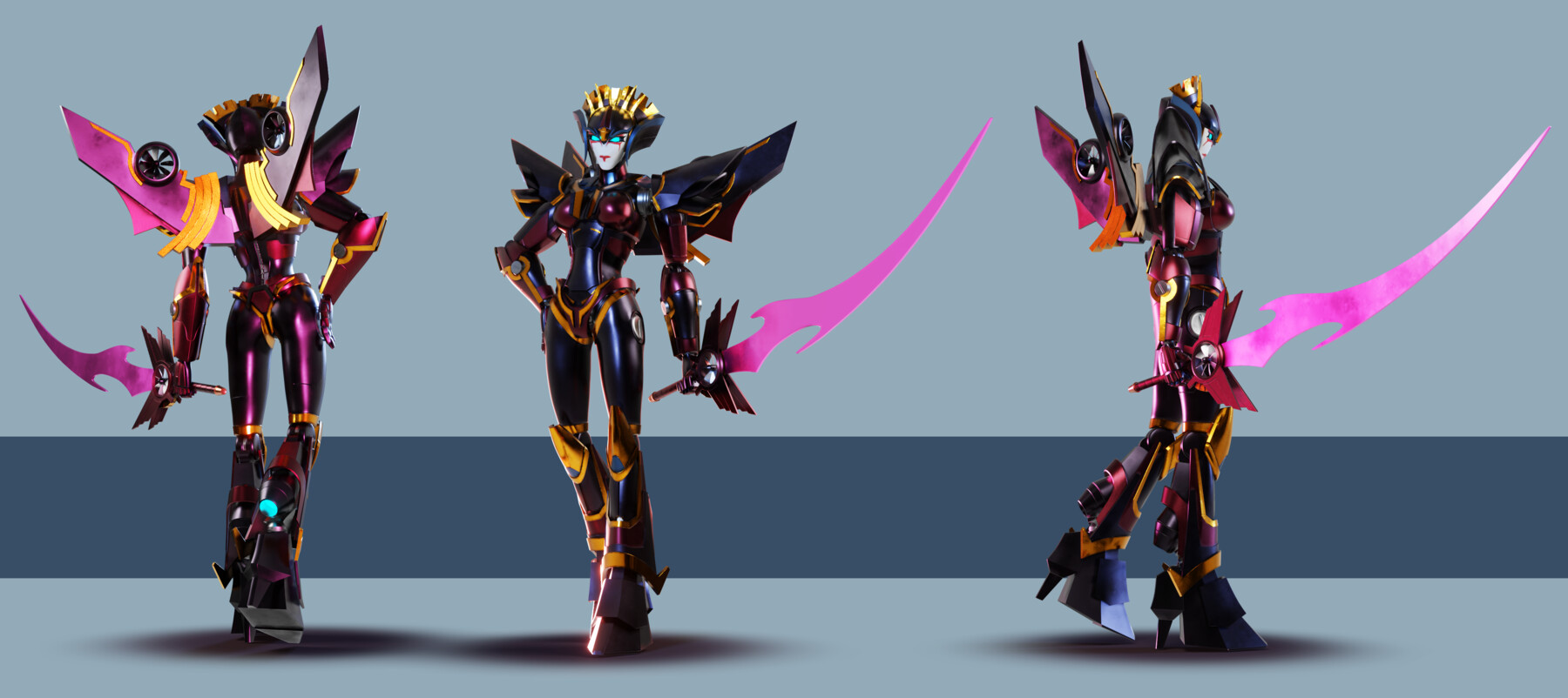 ArtStation - Windblade Transformers Prime 3D Character Rig | Game Assets