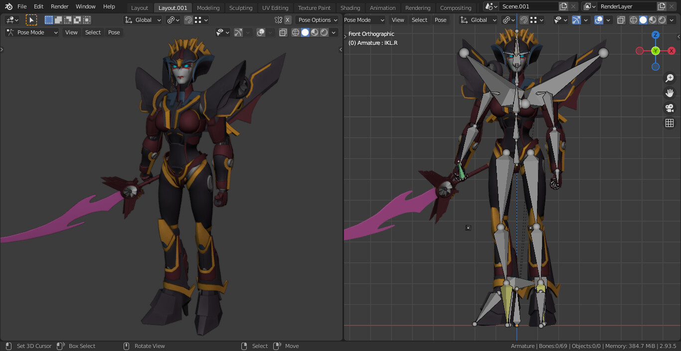 ArtStation - Windblade Transformers Prime 3D Character Rig | Game Assets