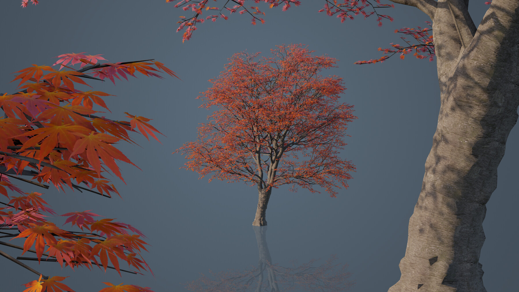 ArtStation - Red Maple Trees | Game Assets