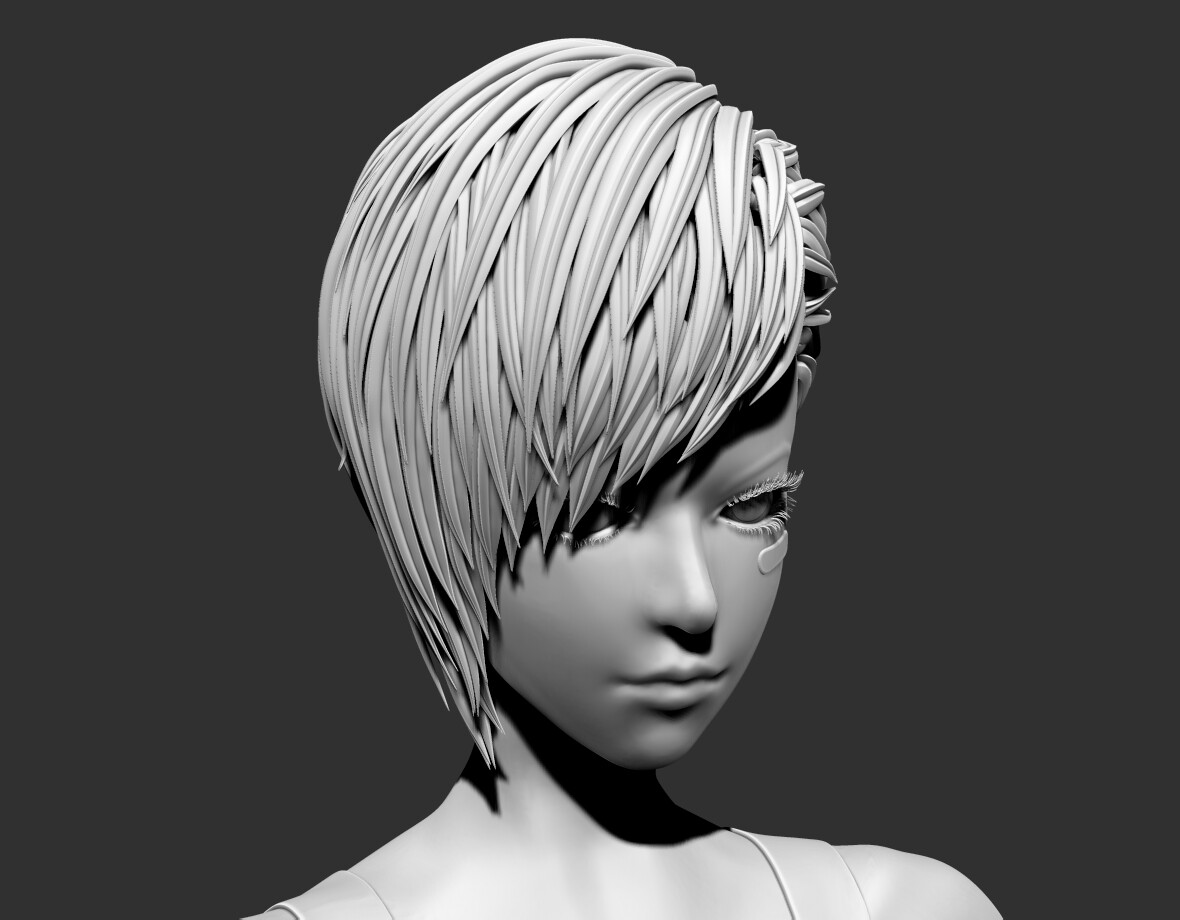 ArtStation - Cyberpunk Hair | Resources