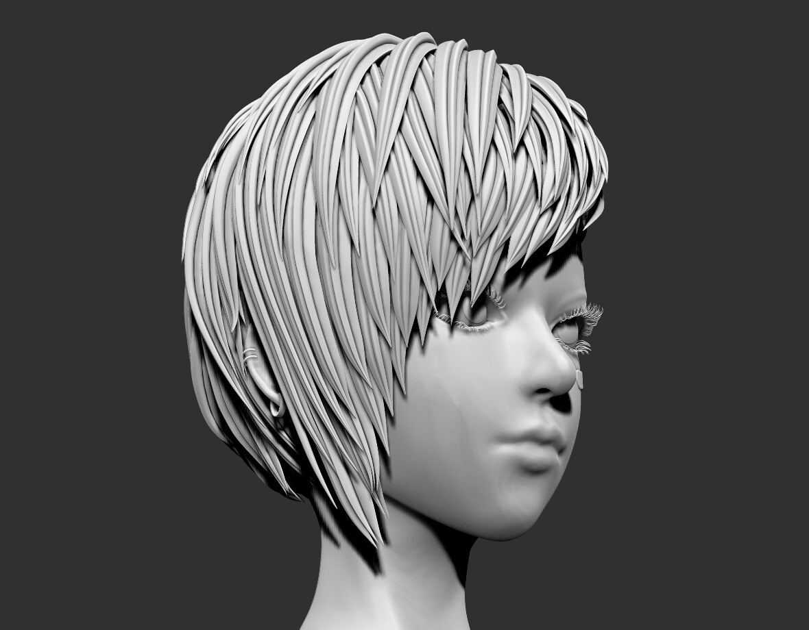 ArtStation - Cyberpunk Hair | Resources