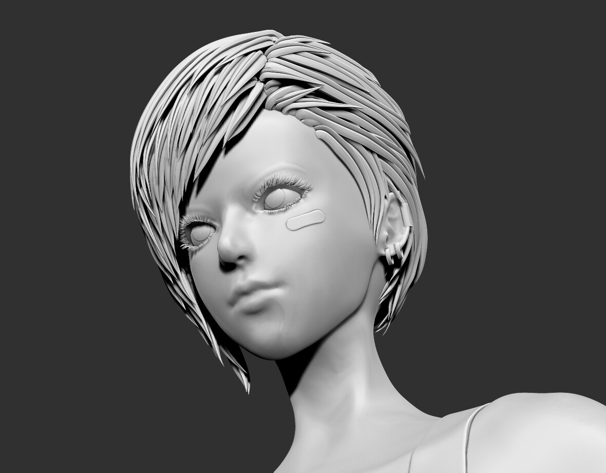 ArtStation - Cyberpunk Hair | Resources