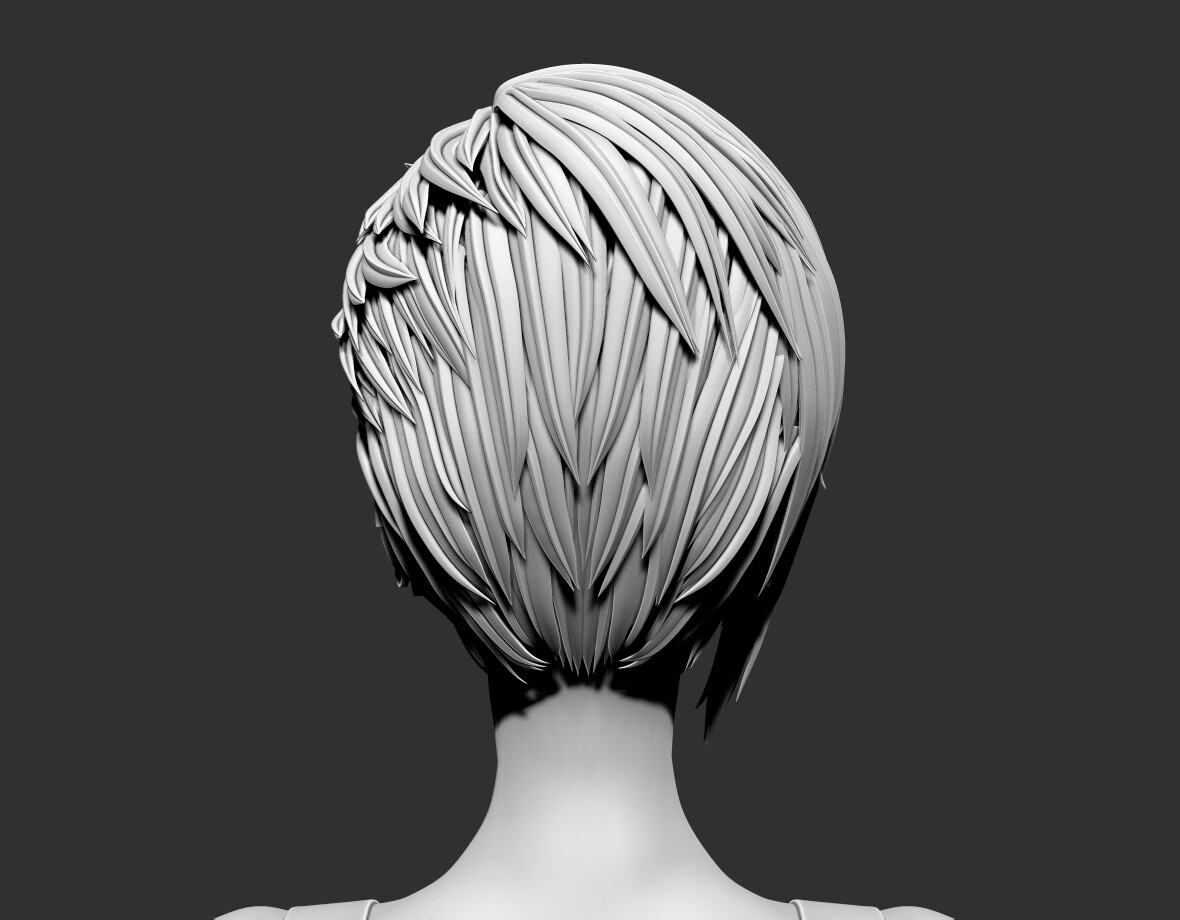 ArtStation - Cyberpunk Hair | Resources