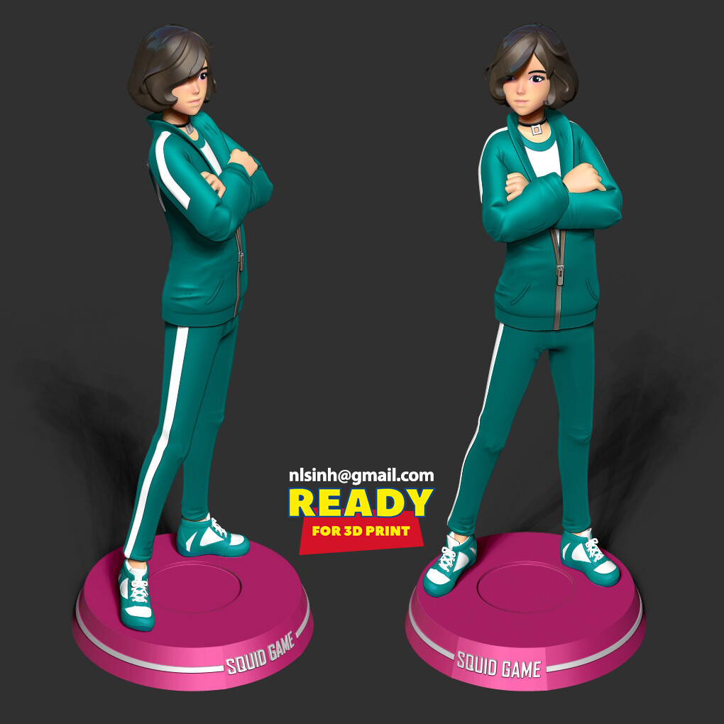 ArtStation - Player 067 - Squid game Fanart | Resources