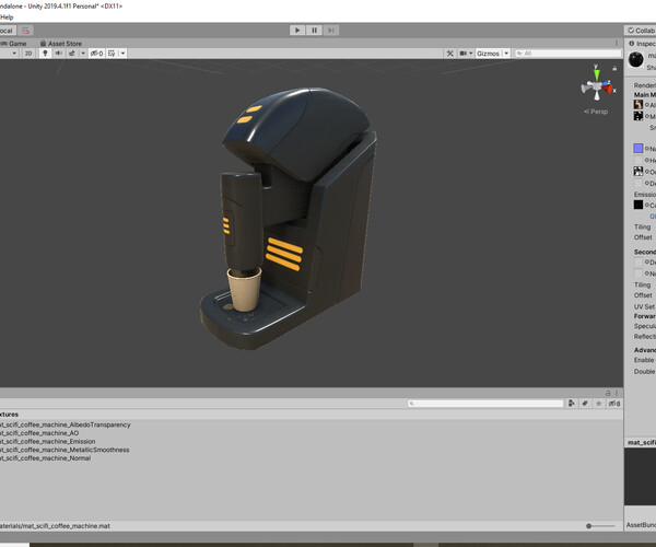 ArtStation - Sci Fi Coffee Machine Game Ready | Game Assets
