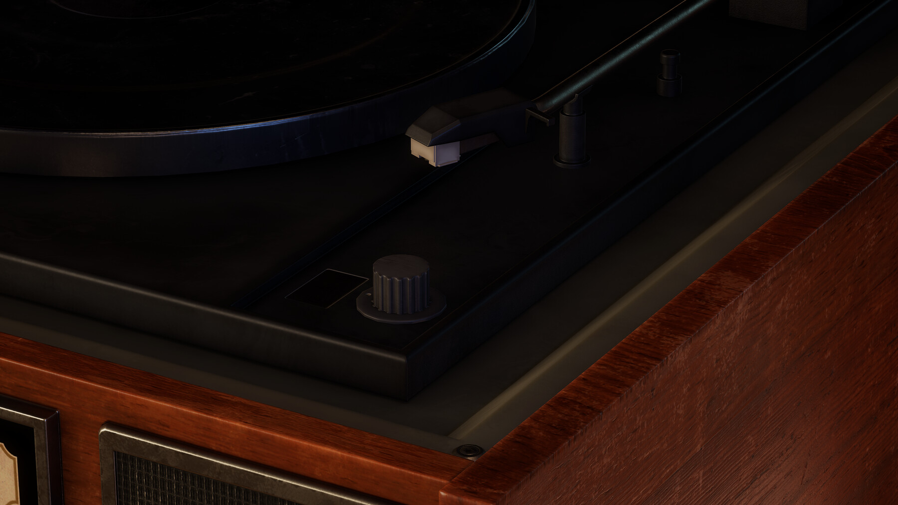 ArtStation - Old Turntable / Record Player - PBR Model | Game Assets