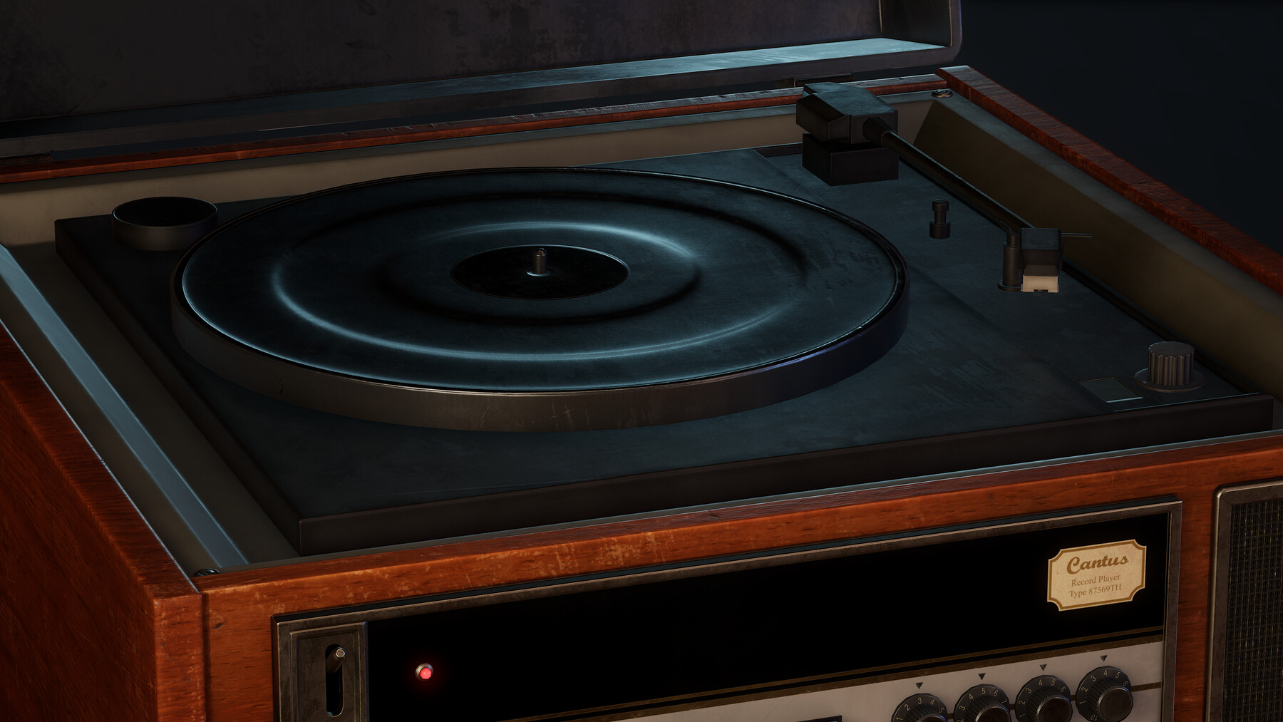 ArtStation - Old Turntable / Record Player - PBR Model | Game Assets