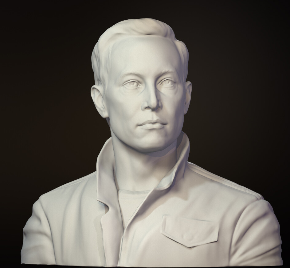 ArtStation - Elon Mask. Portrait for printing. | Resources