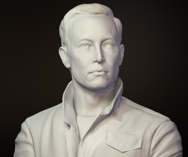 ArtStation - Elon Mask. Portrait for printing. | Resources