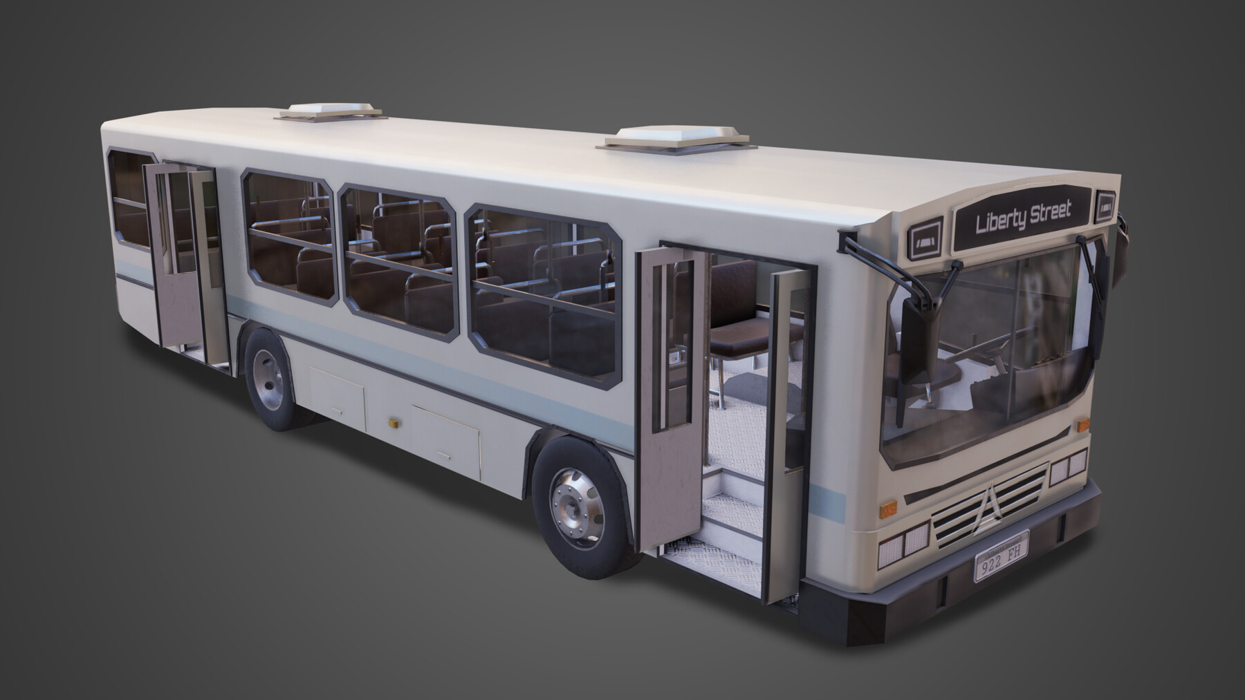 ArtStation - Bus - Low poly | Game Assets