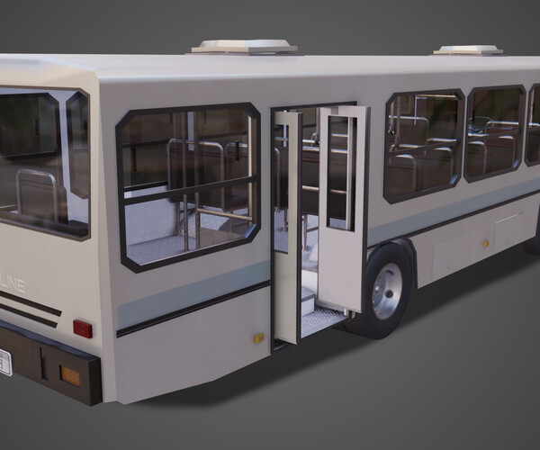 ArtStation - Bus - Low poly | Game Assets