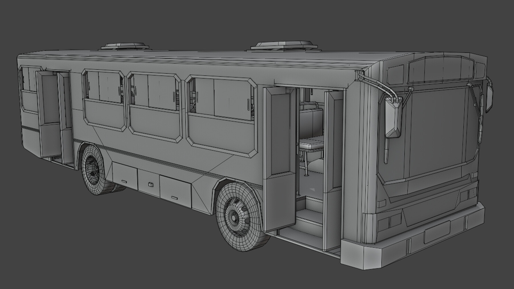 ArtStation - Bus - Low poly | Game Assets