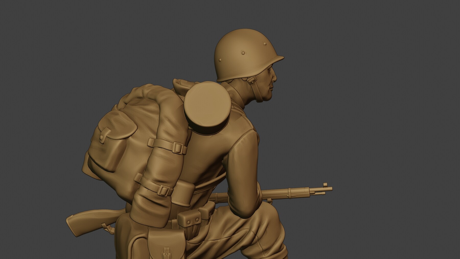 ArtStation - Russian soldier ww2 Crouch R1 | Resources