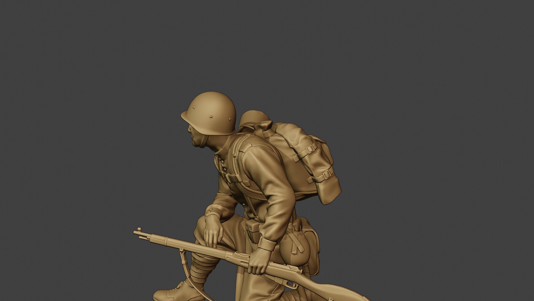 ArtStation - Russian soldier ww2 Crouch R1 | Resources
