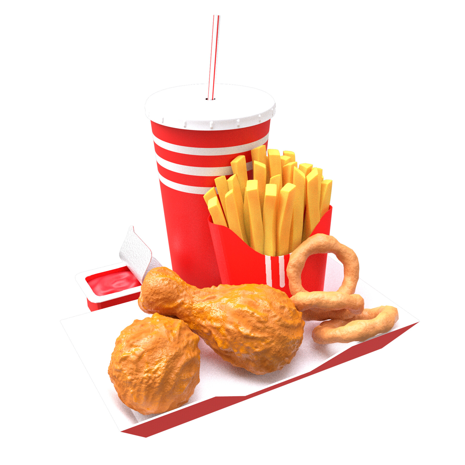 ArtStation - Stylized Chicken Combo | Game Assets