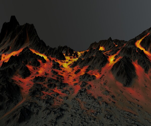 ArtStation - Volcano Terrain | Game Assets