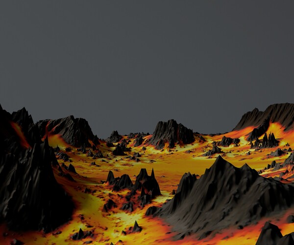 ArtStation - Volcano Terrain | Game Assets