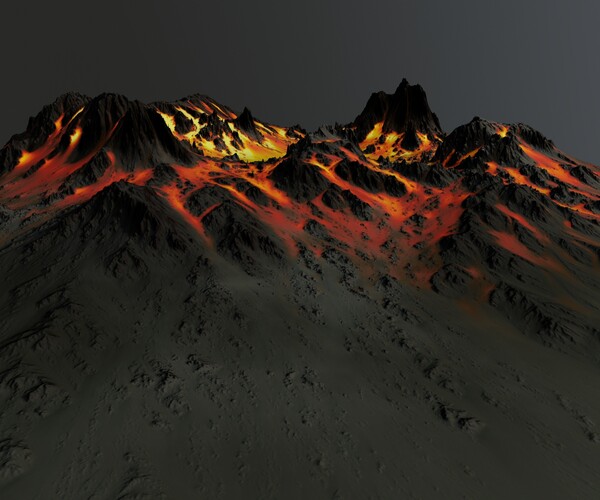 ArtStation - Volcano Terrain | Game Assets