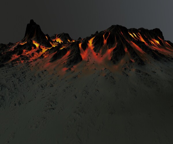 ArtStation - Volcano Terrain | Game Assets