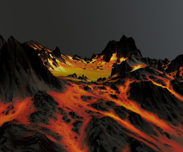 ArtStation - Volcano Terrain | Game Assets