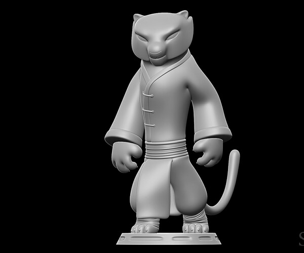 ArtStation - Tigress - Kung Fu Panda 3 3D print model | Resources