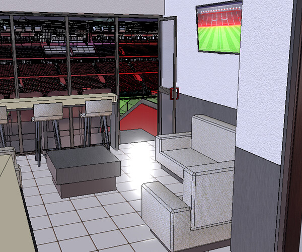 ArtStation - Medium-sized modern stadium (full interior) | Game Assets