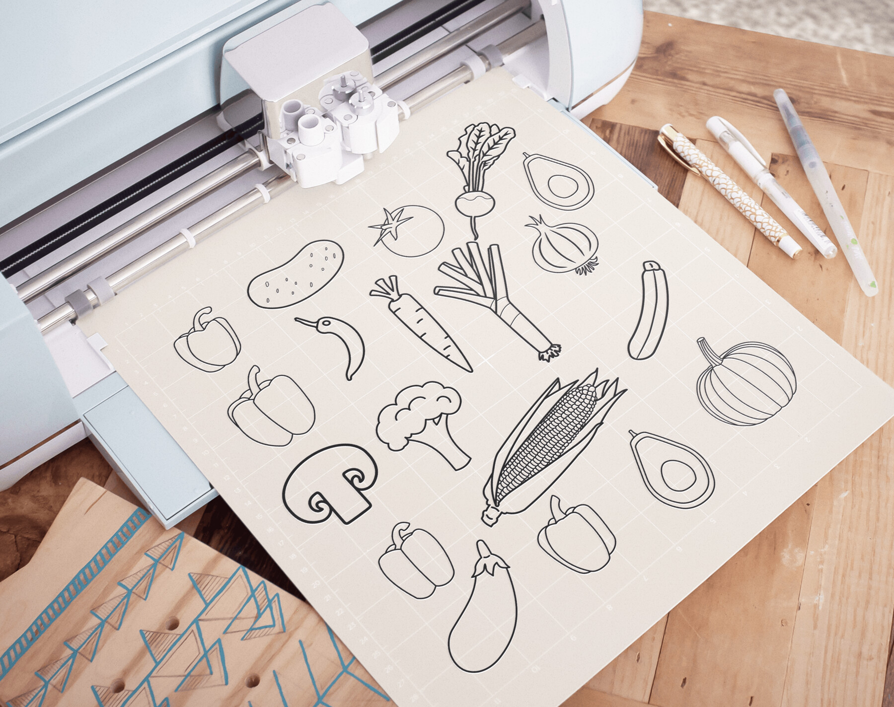 ArtStation - Vegetable Outline Bundle SVG, Vegetable Bundle Cricut Cut ...
