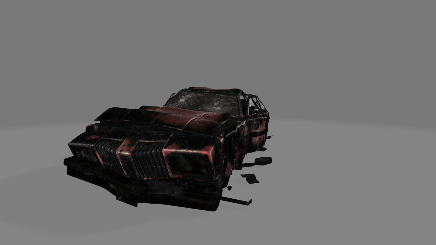 ArtStation - wrecked car | Game Assets